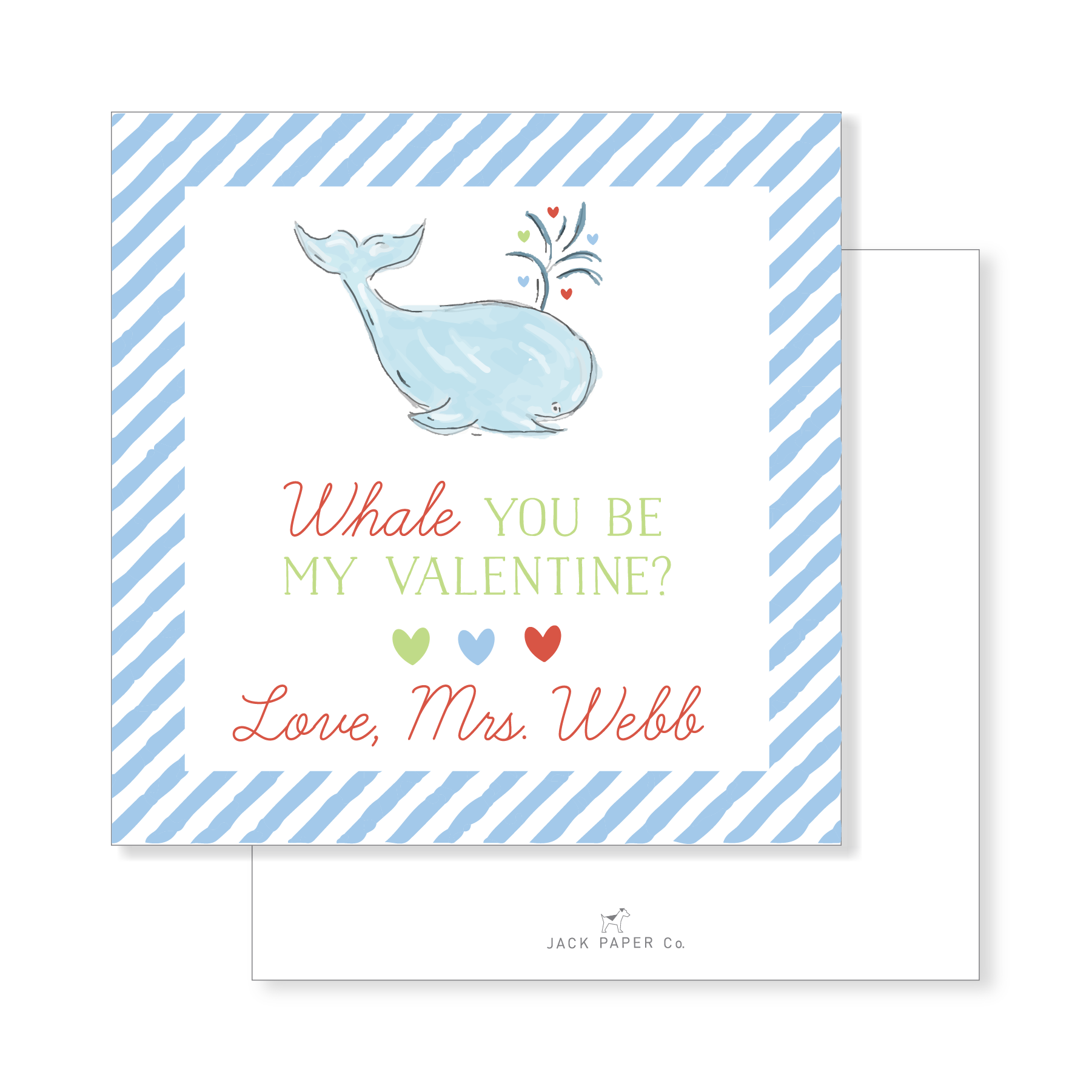 Whale You be My Valentine? – Jack Paper Company