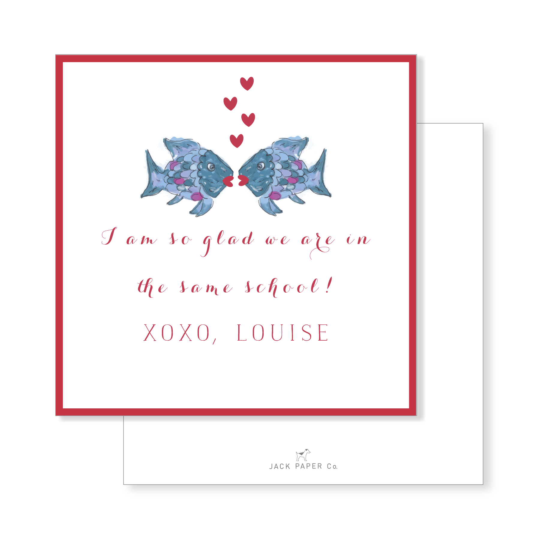 Same School Fish Valentine – Jack Paper Company