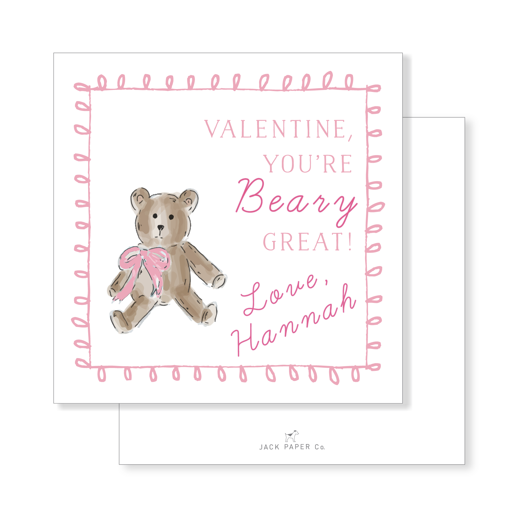 Beary Great Valentine – Jack Paper Company