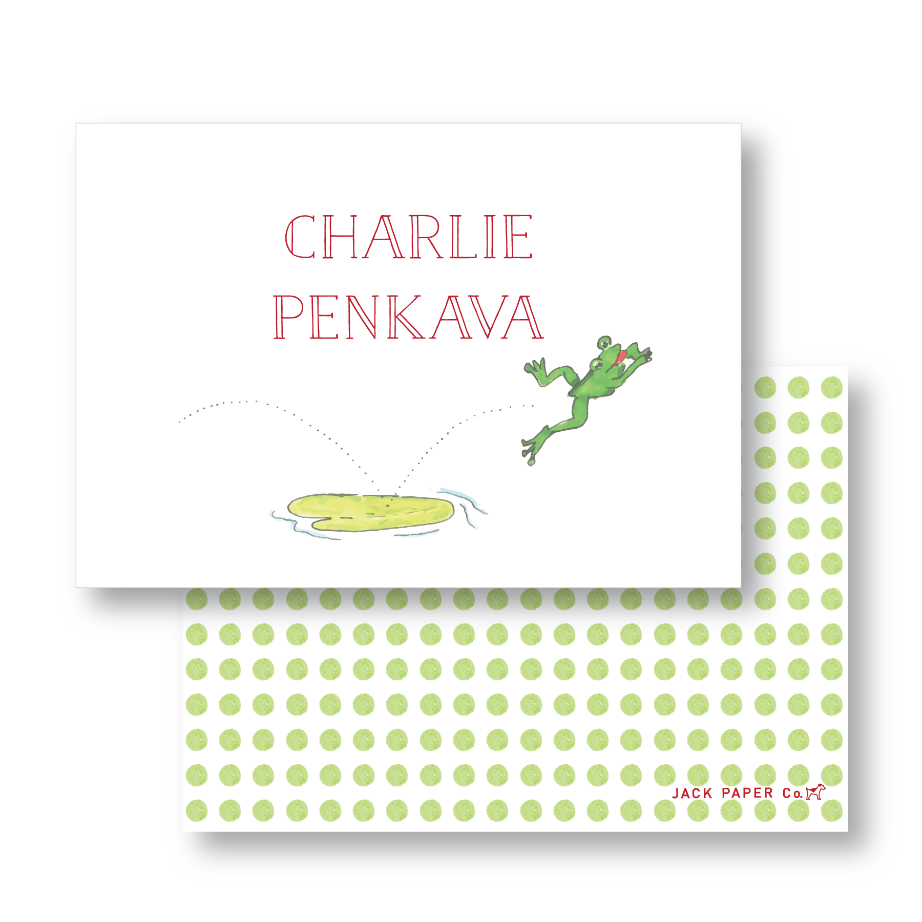 Jumping Frog Enclosure Card – Jack Paper Company