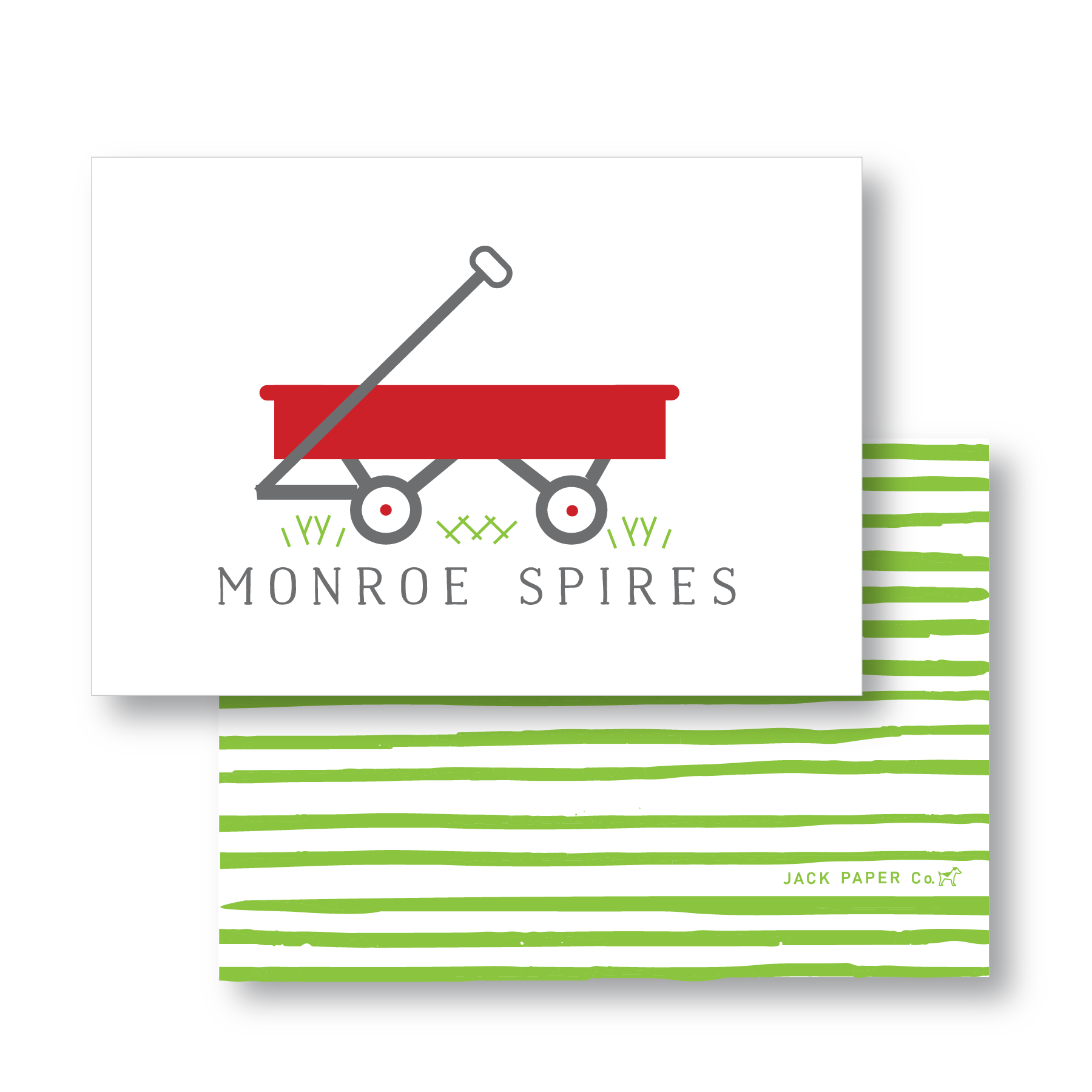 Little Red Wagon Enclosure Card – Jack Paper Company
