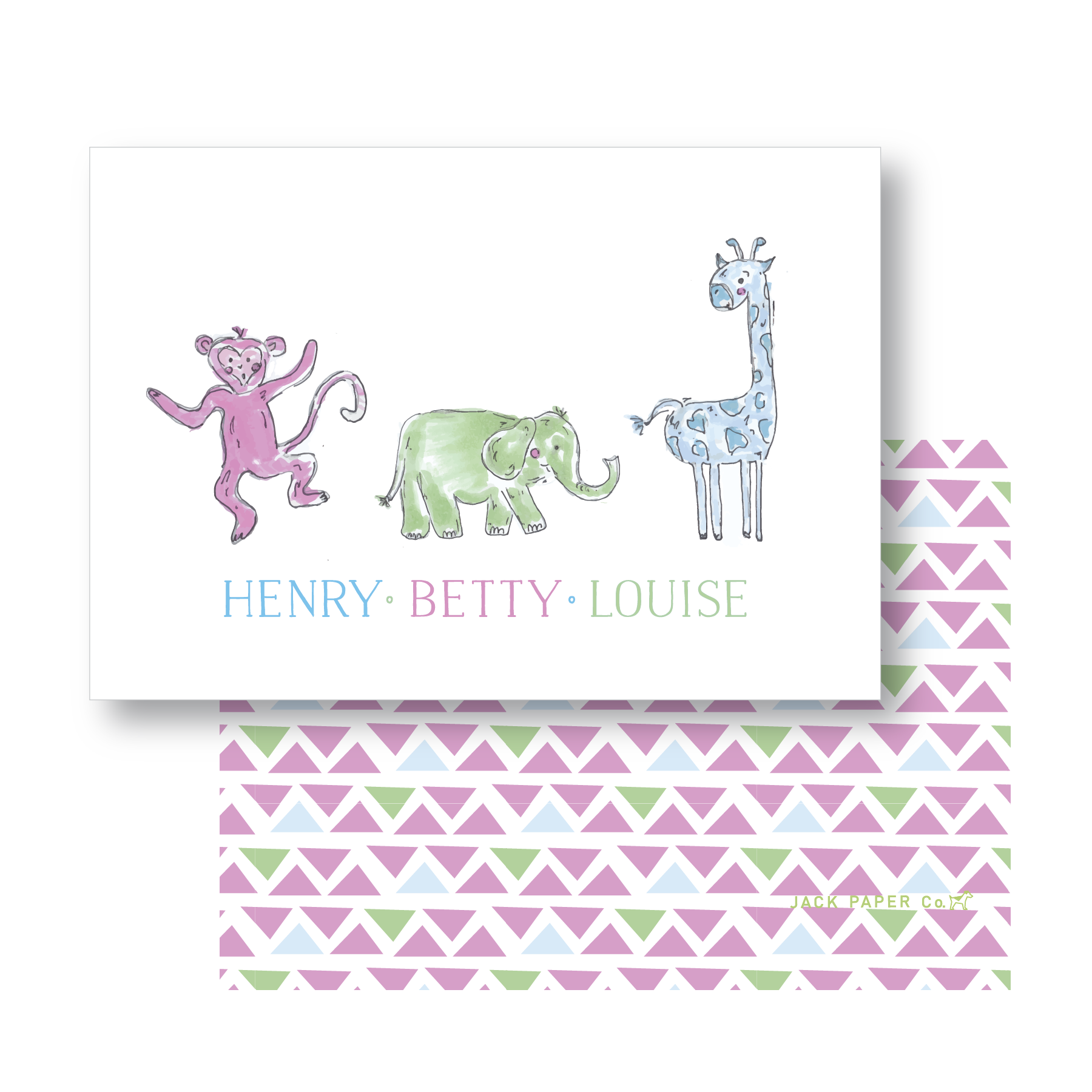 Party Animals Enclosure Card – Jack Paper Company