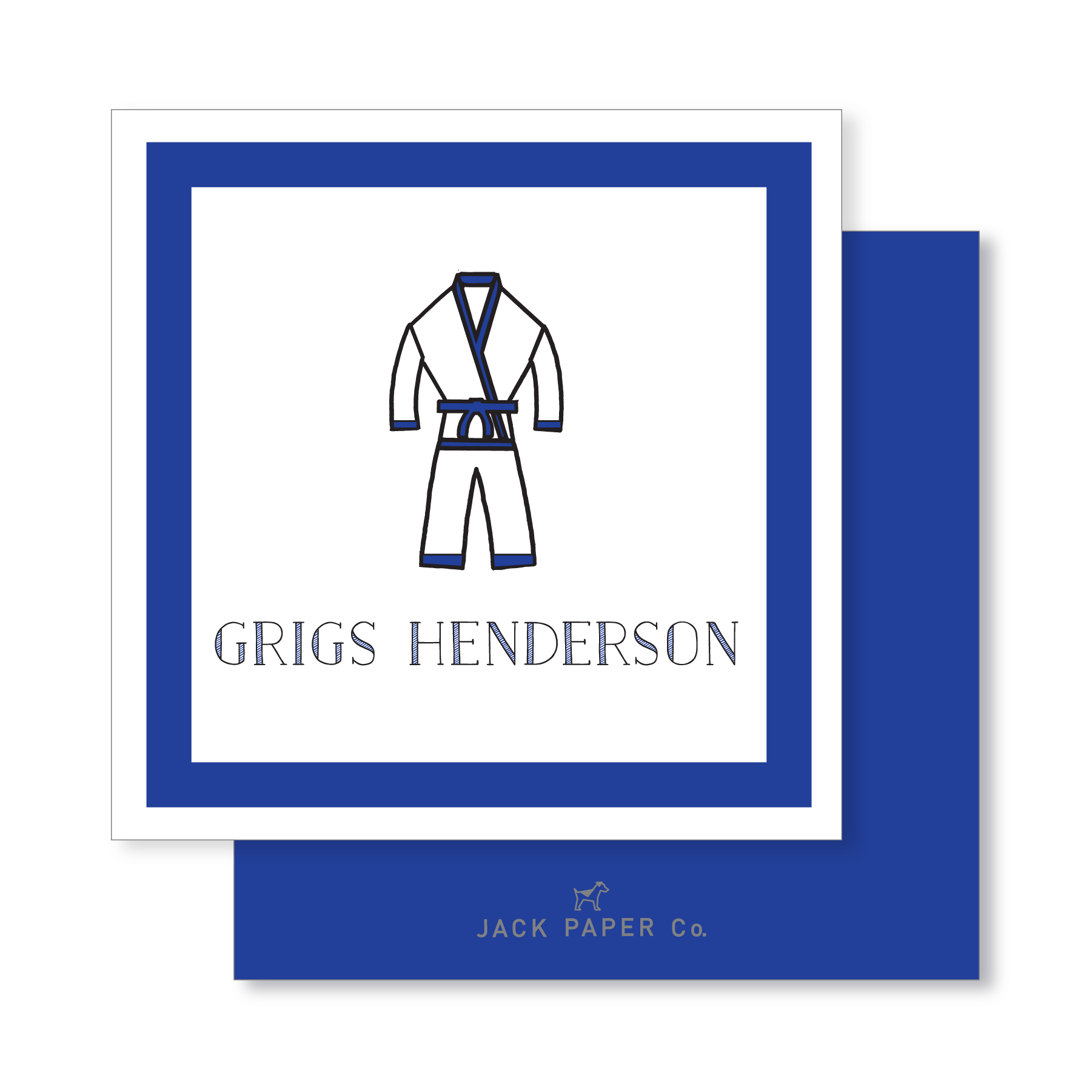 Karate Enclosure Card – Jack Paper Company