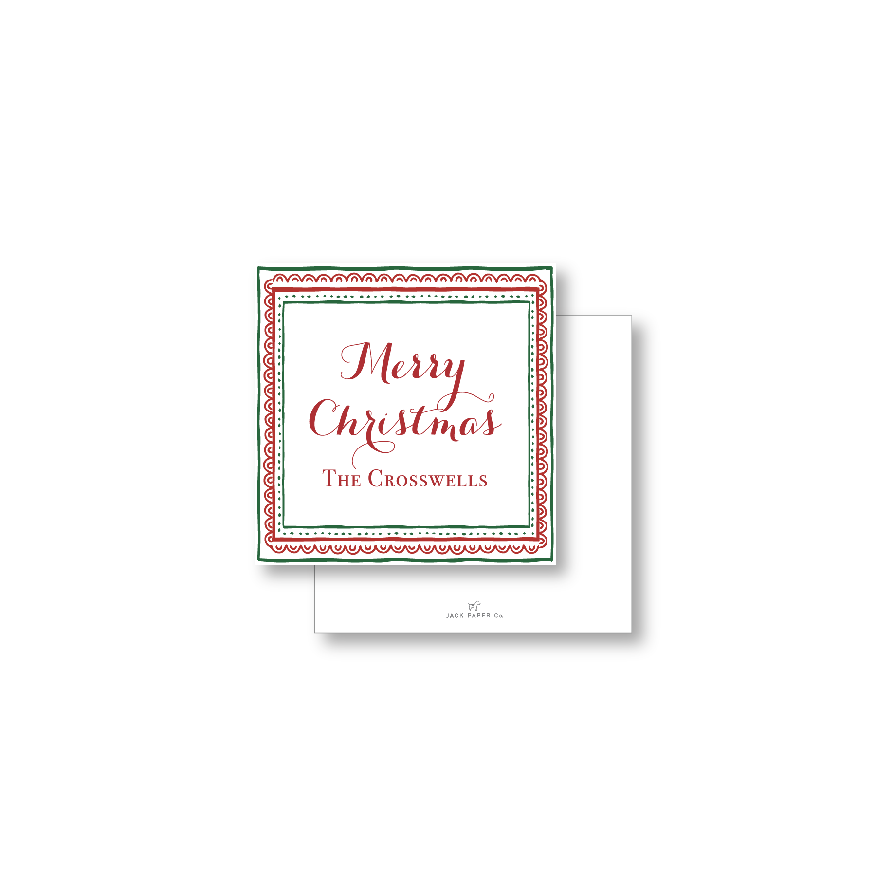 Festive Border Gift Tag – Jack Paper Company