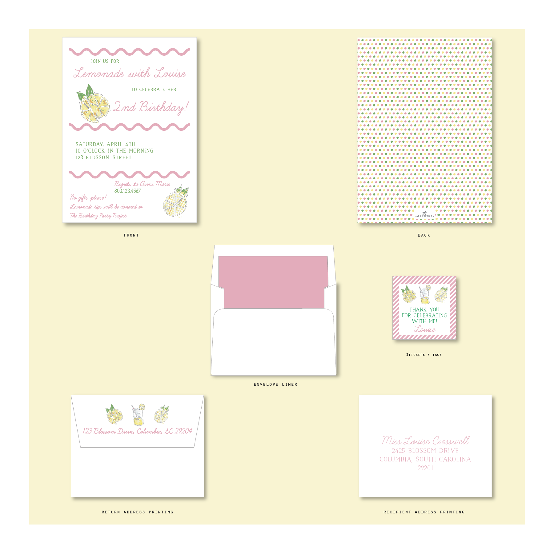 Lemonade Stand Invitation Jack Paper Company