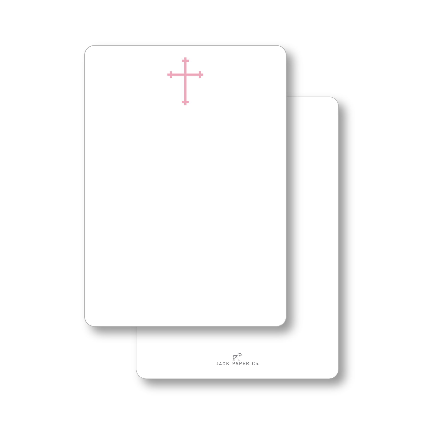 Pink Cross Skinny Note – Jack Paper Company